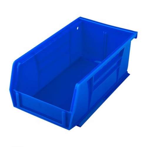 Uline Stackable Bullet Storage Bins Stackable Bullet Bin Large Blue